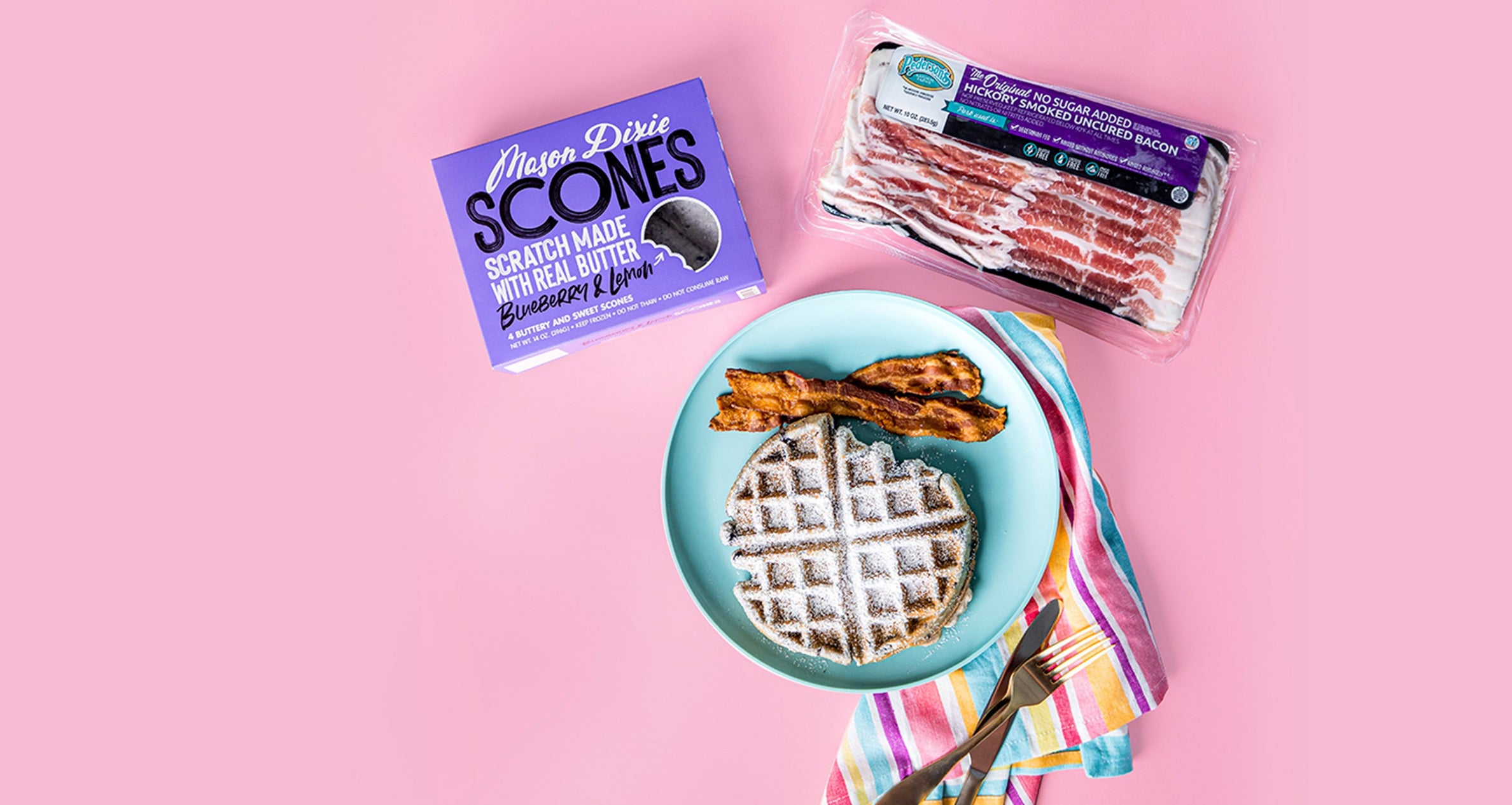 Blueberry Lemon Scone Waffles – Mason Dixie Foods