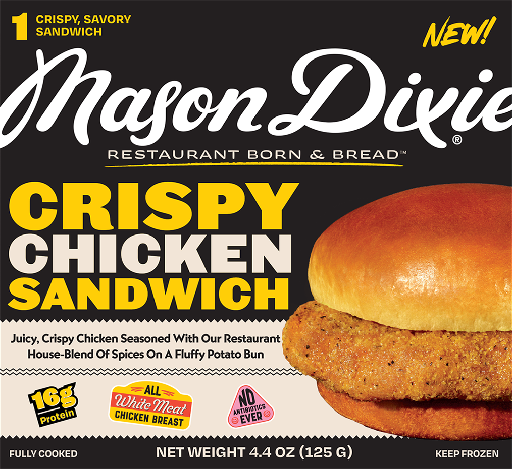 Mason Dixie | Crispy Chicken On A Fluffy Potato Bun – Mason Dixie Foods