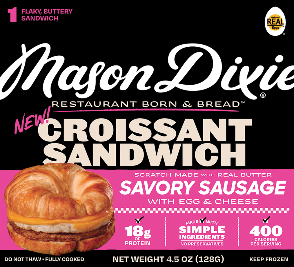Mason Dixie | Croissant Sandwich With Sausage, Egg & Cheese – Mason ...