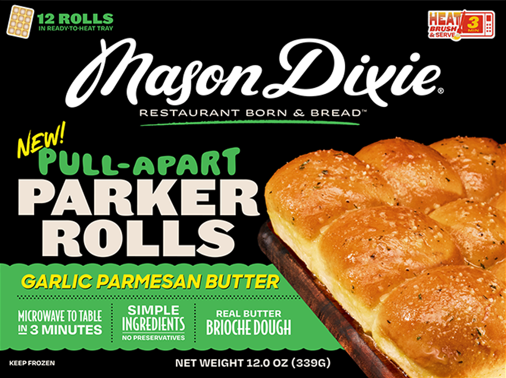 Mason Dixie | Garlic Parmesan Butter Pull-Apart Parker Rolls – Mason ...